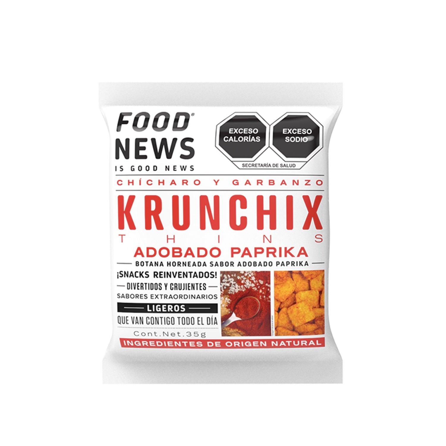 FOOD NEWS KRUNCHIX ADOBADO 35g – AMSalud